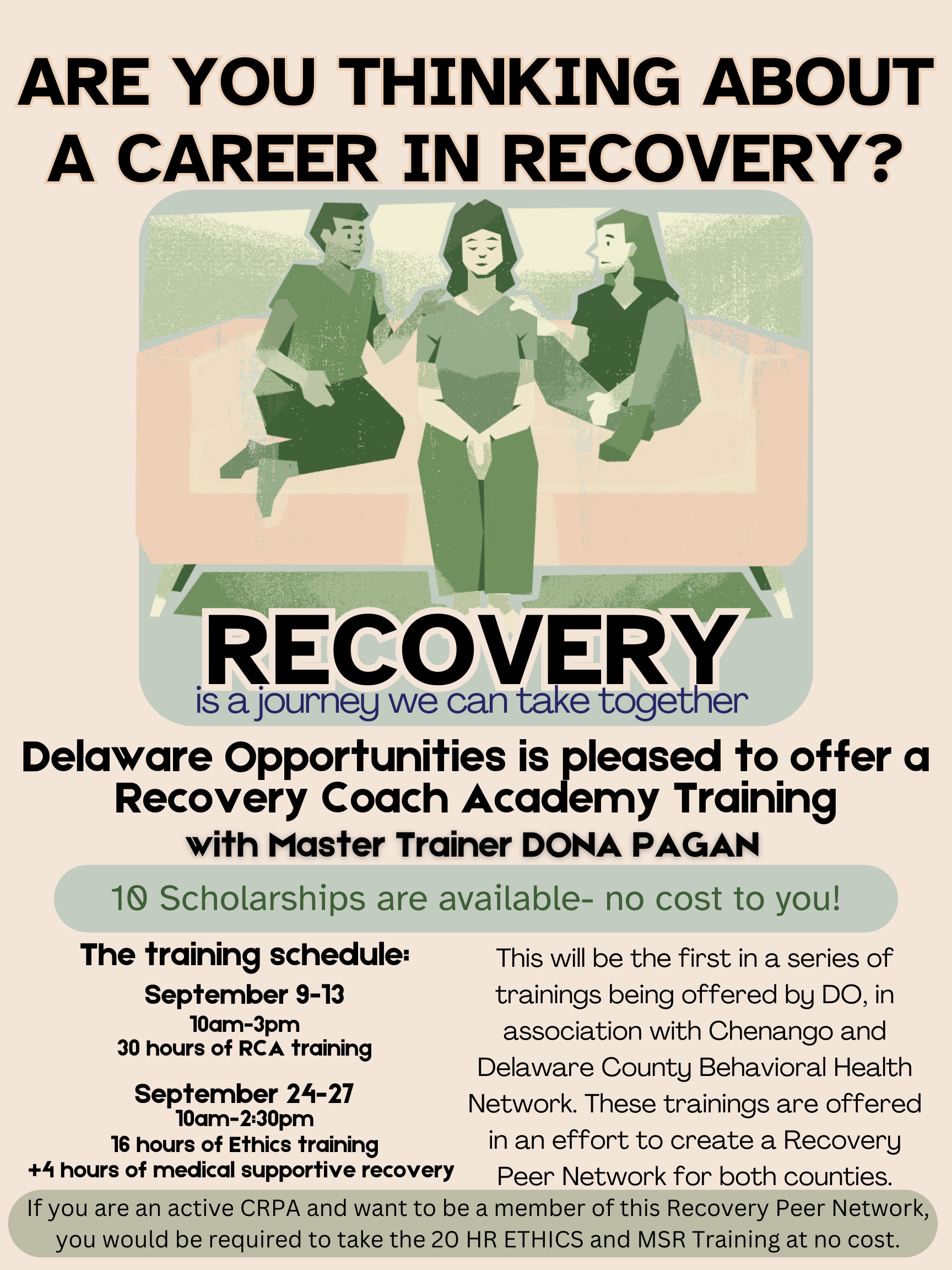 Recovery Coach Academy Training | Delaware Opportunities Inc.